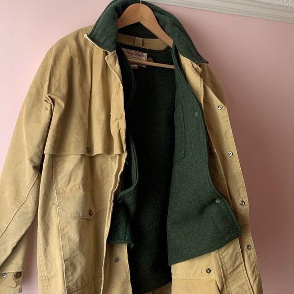 Filson | Jackets & Coats | Vintage Tin Cloth Filson Waxed Cotton Jacket ...